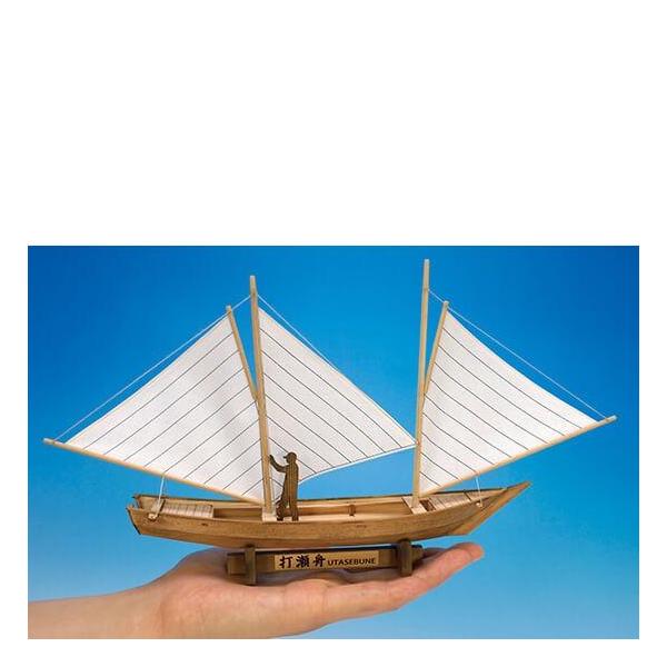 完成寸法（約）：全長：282mm 全幅：46mm 全高：152mm(船台含む）製作参考時間（約）：8時間和船の船体に三角帆を取り付け、初期の打瀬舟をイメージしたオリジナル模型です。木製部品はレーザー加工で精密にカットされており、組み立てやす...