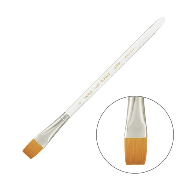 水彩用に特に要求される、しなやかさと絵具の含みを良くするために羊毛を最適量でブレンドした筆です。日本製。クリスタル軸。フラットの穂先が利くので、メリハリのある平塗り描画が可能です。＜仕様＞穂先の形状：フラット(平)毛の種類：リセーブル毛号数...