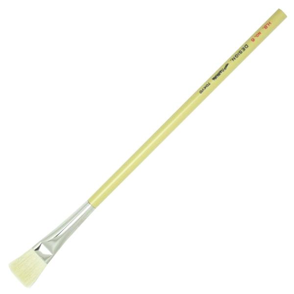 平筆の中では最も多く使われています。含み、キレ共に抜群でまとまりも良く、多くのデザイン系学校でも選定されています。穂先の種類・形状 ： 平規格・号数・No ： 6号穂先サイズ（約、穂幅×穂丈） ： 16×22mm全長（約） ： 25.8cm...