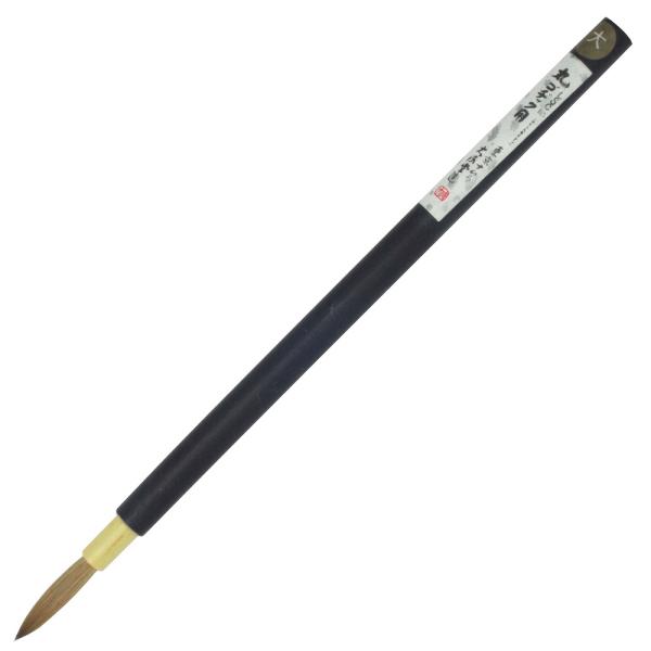 コリンスキーセーブルを主材とした最高級丸ゴシック筆です。しなやかな弾力は、ゴシック、レタリング等に最適で、多くのプロに愛用されています。穂先の種類・形状 ： 大規格・号数・No ： 大穂先サイズ（約、穂幅×穂丈） ： 6×33mm全長（約）...