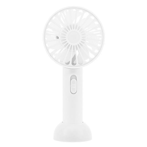 品名：充電式USBハンディ扇風機サイズ：69mm×27mm×147mm材質：ABS樹脂、ポリプロピレン内蔵バッテリー：500mAh、リチウムイオン電池セット内容 本体(リチウムイオン電池内蔵)、USBケーブル、スタンド羽根枚数 7枚風量調節...