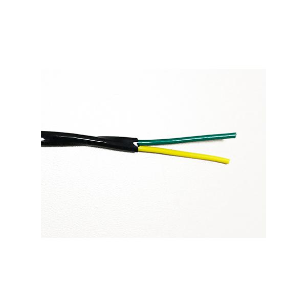 KTD LINK JAPAN MH0.5Y/G (ETFE) 耐熱難燃配線 1m〜 2芯 0.5sq (AW20相当) 外：黒 内：黄・緑（温度用）1m単位からお好きな長さをご指定ください※こちらの商品は、特殊用品にて技術を要す商品です。従...