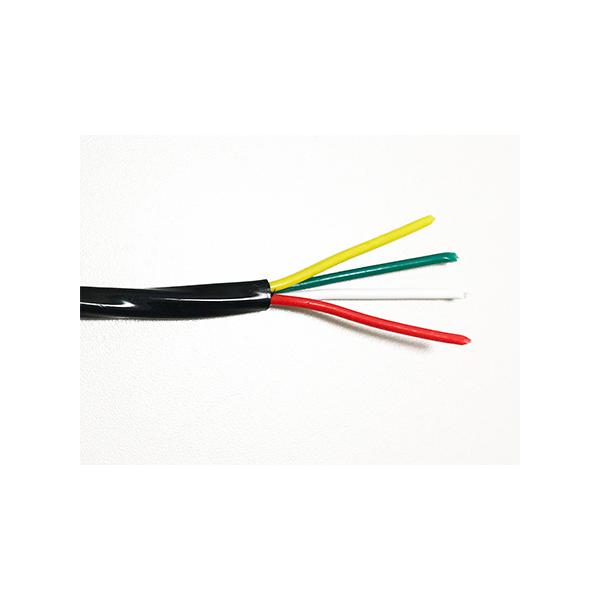 KTD LINK JAPAN  4MH0.5R/W/Y/G (ETFE) 1m〜 4芯 0.5sq (AW20相当) 外：黒  内：赤・白・黄・緑（MAP吸気温/AP用）1m単位からお好きな長さをご指定ください※こちらの商品は、特殊用品にて...