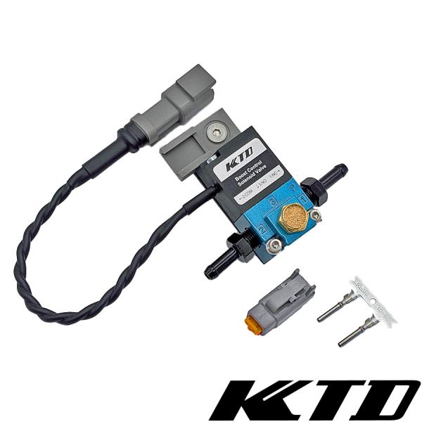 KTD LINK JAPAN BCS-DTM WP 1/8-PT-6mm AL-Nipple ブーストコントロール用ソレノイド 3ポート（オリジナル）プレートマウント付（BCSプレート　DTMプレート　フローティングナット）付6mmニップル...