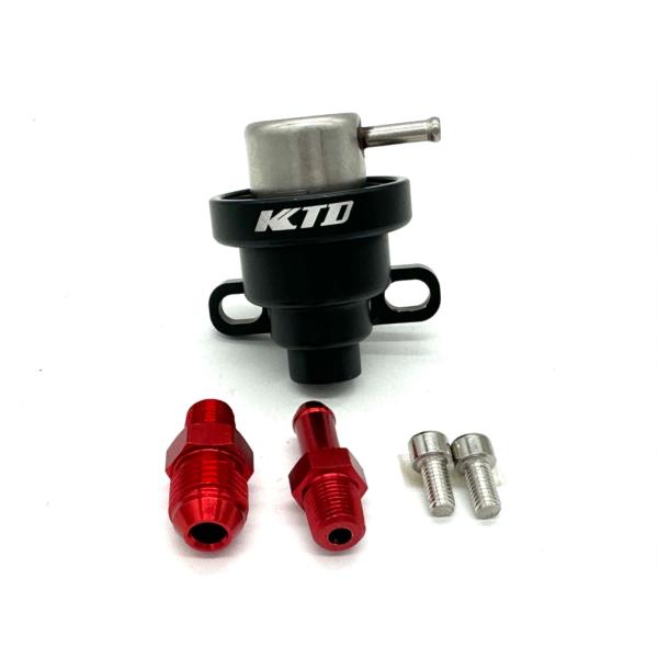 KTD LINK JAPAN FPR3.0 8mmニップル（赤右）<br>日産（Φ11、ピッチ32、M5 or M6）、トヨタ（Φ11、ピッチ39mm、M6）に対応する燃圧レギュレーター3.0bar、リターン能力300L/h　A...