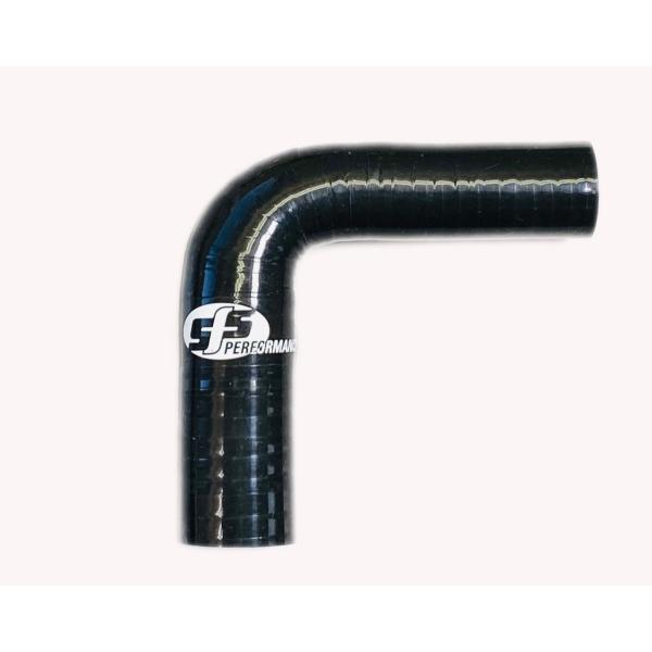 内径：19ｍｍ-16mm 90°足長：102ｍｍ（クロスポイントまで）肉厚：4.5mm 3plyカラー：ブラック弊社は英国SFS Performanceの正規代理店です。耐油性はございません。※ロゴ位置はロットによって変わりますので予めご了...