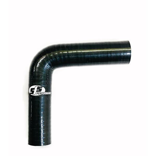 内径：22ｍｍ 90°足長：102ｍｍ（クロスポイントまで）肉厚：4.5mm 3plyカラー：ブラック弊社は英国SFS Performanceの正規代理店です。耐油性はございません。※ロゴ位置はロットによって変わりますので予めご了承ください...