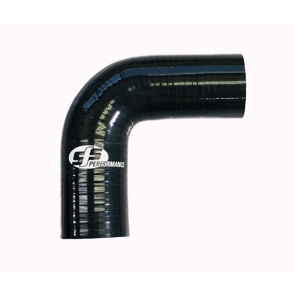 内径：35ｍｍ 90°足長：102ｍｍ（クロスポイントまで）肉厚：4.5mm 3plyカラー：ブラック弊社は英国SFS Performanceの正規代理店です。耐油性はございません。※ロゴ位置はロットによって変わりますので予めご了承ください...