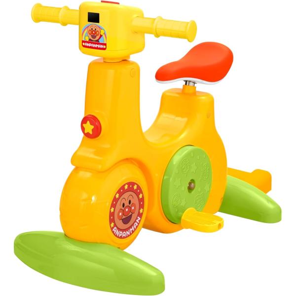 ●テレビにつないで、ハンドル操作やペダルを漕ぐことで１２の遊びができます。●ペダルを漕いでアンパンマンとパトロールしたり、ばいきんまんと競争しよう！●競争の他にも、オルゴールの演奏や、アンパンマンたちのパンを作る遊びもできます。●パトロール...