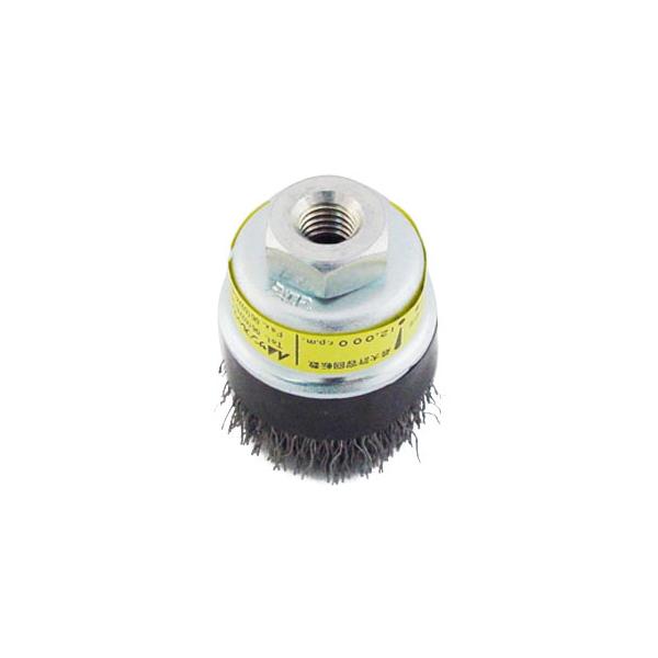 特徴サビ落とし、バリ取り、ペンキ剥がしに！プロ仕様のワイヤーブラシです。冷間圧廷により高度を高めブラシ用線材に多用です。50mm径ジスクカップワイヤー。太いボルト頭やナット等の錆落とし作業等に威力を発揮します。仕様M10ピッチ：1.5カップ...