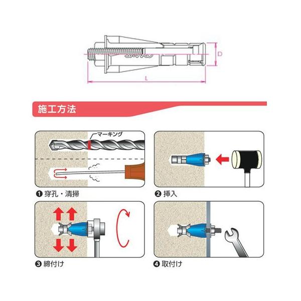 サンコーテクノ エーエルシーアンカー AXタイプ オネジ AX-665(1箱・50本価格) AX-665 :1113-240017:大工道具・金物の専門通販アルデ - 通販 - Yahoo ...