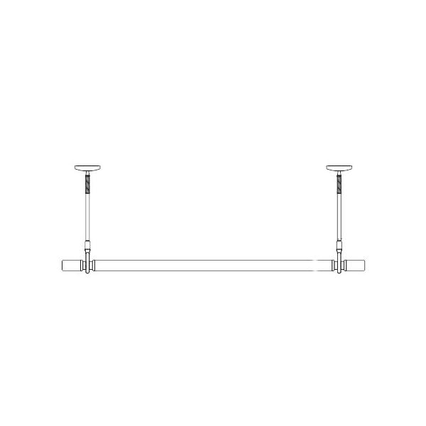 ポール(SPC型 標準サイズ)と、竿(QL型 23サイズ)のセット品。【ポール】長さの調節や着脱が可能。洗濯物の掛けすぎを色で知らせてくれる荷重目安ガイド付き。天井を守るスプリング機能を採用。【竿部】四角いカタチだからハンガーの向きが揃いや...