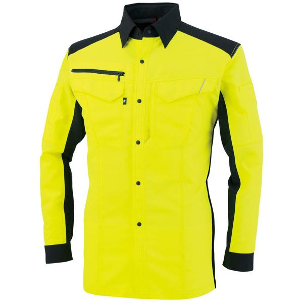 特徴裏綿素材による「軽量&amp;ソフト」な感覚。フラッシュカラーに黒配色というファッション性も兼ね備えた「良視認」アイテムも盛り込んだ、作業時のパフォーマンスを高めるハイスペックユーティリティワークウェア。仕様カラー：フラッシュイエロー(...