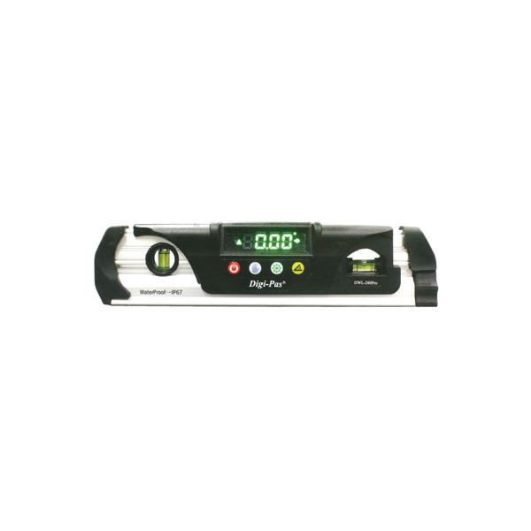 仕様サイズ：230×60×28mmモード：角度、mm/m、in/F、%(勾配)解像度：0.05°(1.0mm/m)測定範囲： 0〜90°使用温度範囲：-20〜+60℃電池：単4電池×3本重量：370g