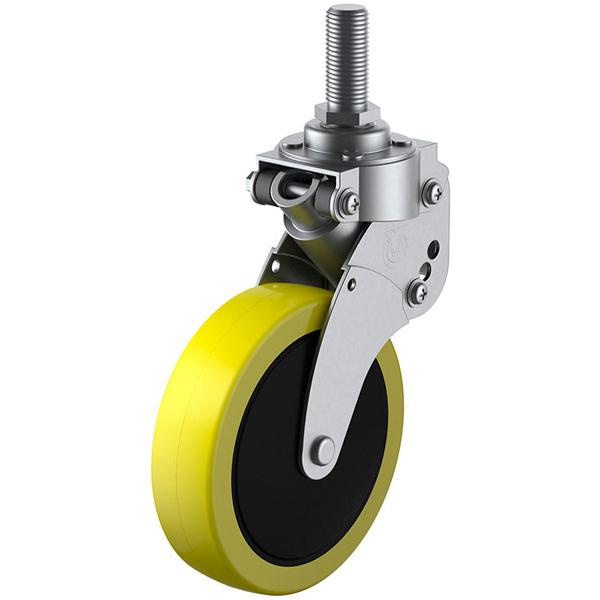 特徴精密機器・部品の運搬に最適な緩衝器付きキャスターです。内蔵されたユーエイダンパーが走行時の衝撃を吸収すると共に騒音の発生を防止します。高い耐荷重性を持ち、走行による摩耗が起こりにくい耐久力のある車輪です。またガソリン類、一般的な機械油な...