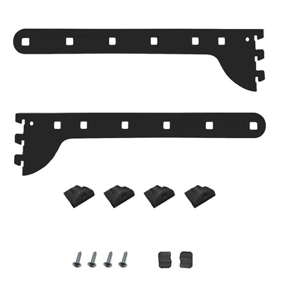 【特長】高機能システム収納の「ES-rack」水平に取り付けたレールにスリットを差し込む簡単施工。設置後もレイアウト変更、追加も可能です。新築だけでなくリフォームにも。玄関、キッチン、洗面所などの空いている壁面スペースも有効活用できます。※...