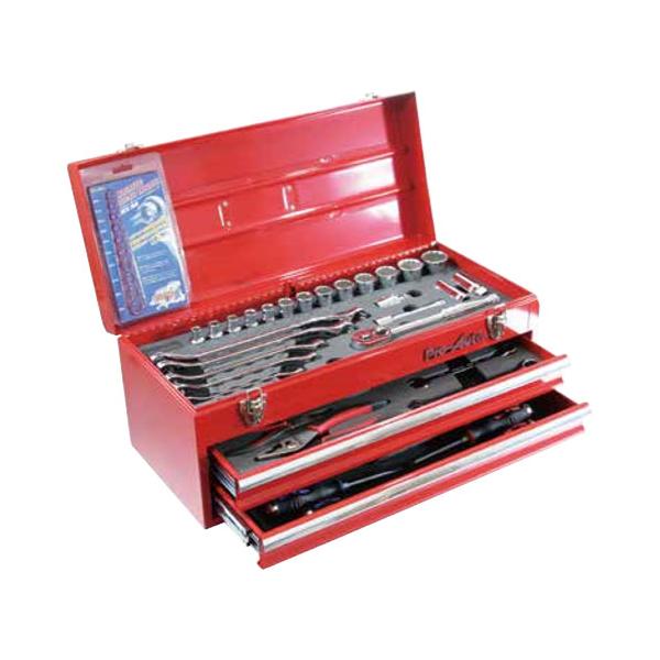 特徴トルクフルな作業が要求される中・大型車、また足回り等の整備に最適です。差込角12.7ミリのベーシックな定番のセット。仕様差込角：12.7mm重量：15.7kgボックスカラー：ブラック※商品画像はTE-440Rの画像です。