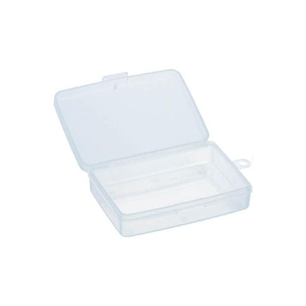 【仕様】●外寸間口×奥行×高さ：110×77×31mm●有効内寸間口×奥行×高さ：104×69×20mm●ポケットタイプ●色：クリア●質量：38.8ｇ【特徴】●小物をすっきり収納するのに便利なクリアケースです。●仕切板なし(フリータイプ)で...