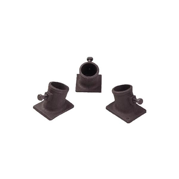 特長3点の脚間ロープ掛けが簡単にできて、支柱が安定します仕様適合支柱：鉄パイプ適用支柱径(mm)：48.6適合支柱：鉄パイプ適用支柱径(mm)：48.6質量(kg)：3.4用途支柱の安定と3点ロープ掛けに便利材質・仕上げ本体：FCD450注...