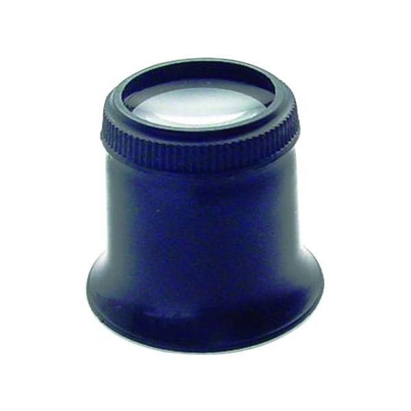 特徴倍率5倍タイプ。時計メンテなど両手をふさがず作業をする為にまぶたに挟み込んで使用するルーぺ。時計修理等の精密作業・組立作業に使用します。仕様倍率：5倍レンズ径：23mmレンズ材質：硝子重量(g)：7