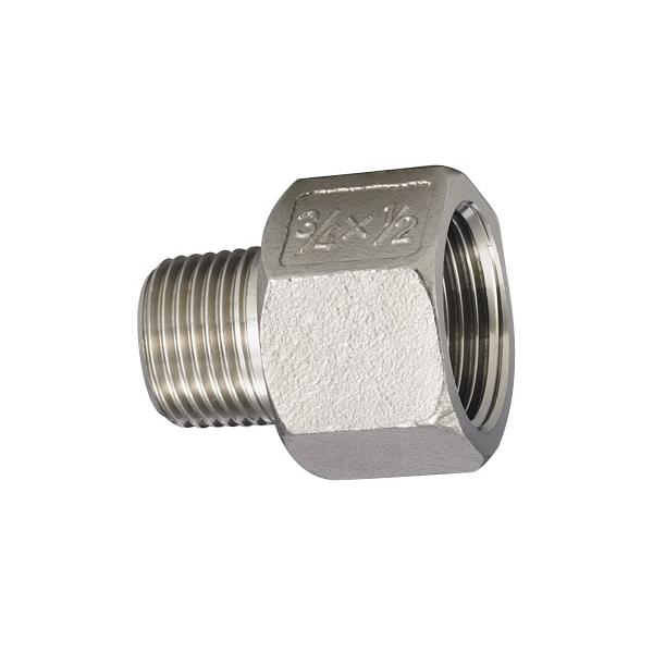 仕様ネジ(Rc×R)：1/2×1/4適用規格：JIS B2301、JIS B0203準拠最高使用圧力：300℃以下の蒸気・空気・ガス・油 1.0MPa、120℃以下の静流水 2.0MPa材質SCS13A※商品イメージは5320-041014...