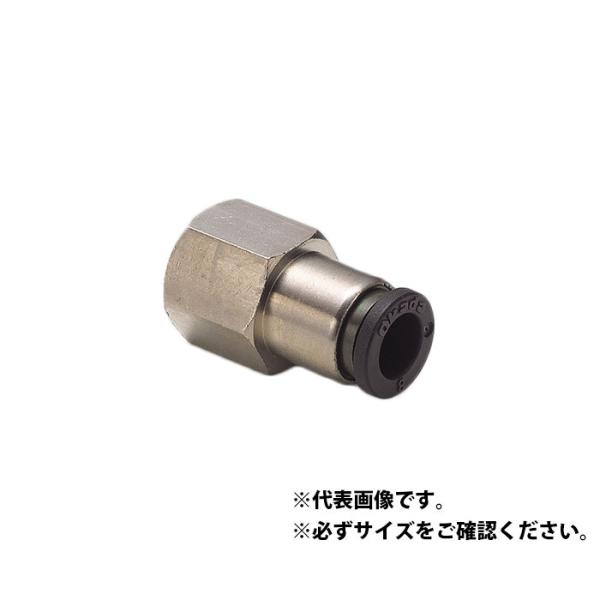 【特長】チューブの接続・切り離しがワンタッチで簡単にできます。継手にはパッキンおよびOリングを内装しております。【仕様】適用チューブ外径：φ10ネジ：Rc1/4質量：30.3g流体:空気(その他の気体または液体は適応外)最高使用圧力:1.0...