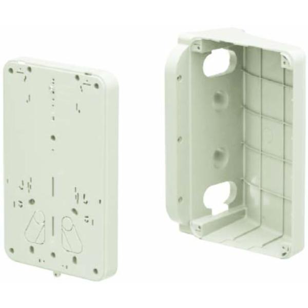 特徴電力計を壁に対して直角に付ける場合等に使用します。錆の心配が無いオール樹脂製。外壁にあわせて選べる3色。仕様カラー：ミルキーホワイト適合計器箱：単相大、三相小(M)※三相小(M)の計器箱は画像の様に取付板より、はみ出ます。適合電力計：1...