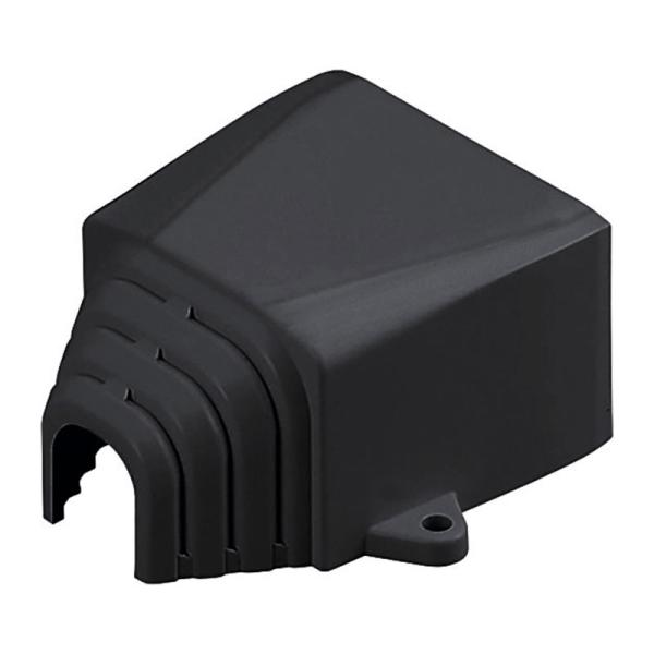 特徴ケーブルの引込部に使用します。仕様屋外・屋内兼用規格：60型色：ブラックカラーねじ付( ケーブル収容 配管 耐候性 耐衝撃性 モール ダクト 接合部分 )