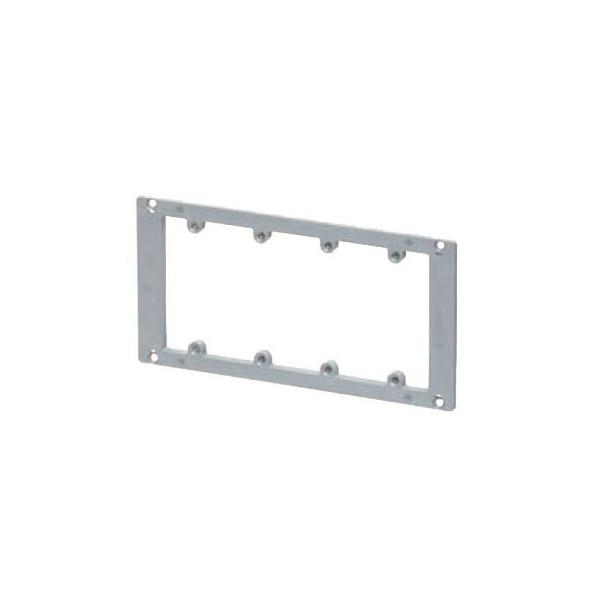 特徴ボックスの内側に収まりますから、ボックス深さのままの仕上がり寸法で施工できます。仕様プラスチック製塗代カバーセーリスボックス用フラットタイプ耐衝撃性樹脂(HI)アルミ箔付色：グレー規格：4個用※側面ノックアウト無、深形には使用できません。