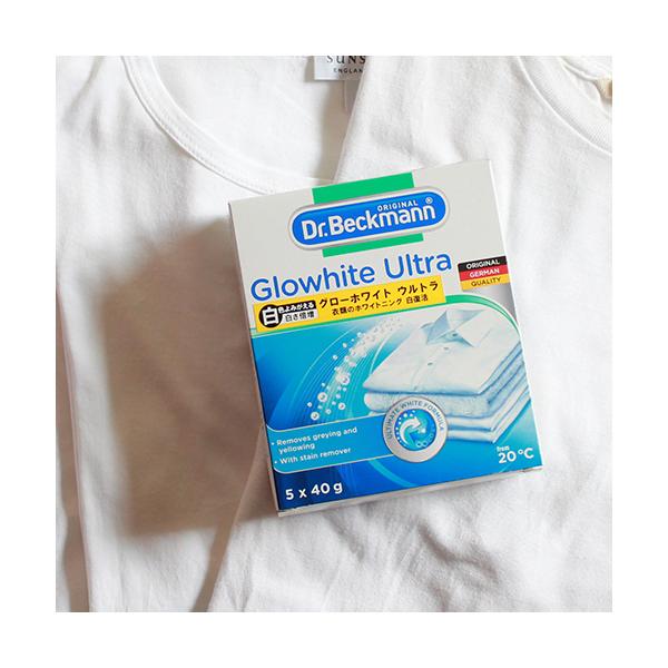 Dr.Beckmann ドクターベックマン グローホワイトウルトラ蛍光増白剤5包入ドクターベックマン 衣類ケア 漂白剤【サイズ】W11.2 ×D4.5 ×H13 cm【内容量】40g×5包入り【成分】過炭酸ナトリウム(酸素系)、炭酸ナトリウ...