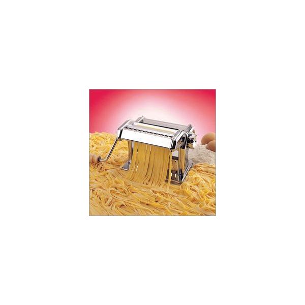 インペリア（imperia） パスタマシン SP-150■サイズ：外寸194×204×H155mm 3.5kg■材質：スチールクロメッキ※2mm、6.5mm幅カッター付