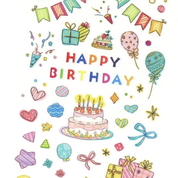 まるで手描きのように綺麗に馴染む、こすって貼るタイプの紙用シールです。誕生日カードのデコレーションなどに。日記や手帳の扉ページや空きスペースのデコにもオススメです。手描き感のあるイラストや文字のモチーフで可愛く手帳やお手紙をデコレーション♪...