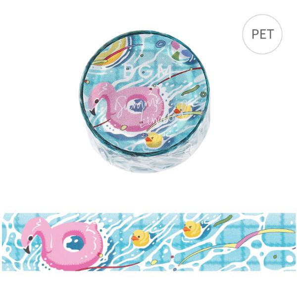 クリア感が可愛い透明素材のテープ。透明の素材に貼ると透け感がさらに可愛いです。手帳やラッピングはもちろん、ガラスやアクリルに貼っても楽しめます。※この商品はPET素材のマステです。テープを切る際は、ハサミやテープカッターをお使いください。プ...