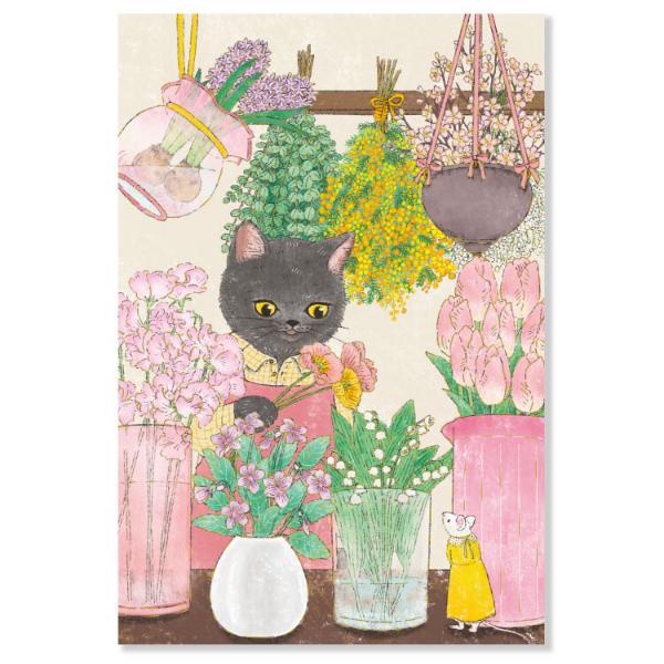 イラストレーター「茜ことこ」さんデザインの春柄ポストカード。温かいタッチに煌びやかな金箔を施し、まるで絵本のワンシーンのよう。贈るのはもちろん、コレクションにもおすすめな金箔を施した華やかなカードです。春のお花を堪能する動物たちが繰り広げる...