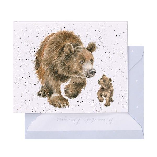 活き活きとした動物たちのミニカード。カードの内側は白無地なので、アレンジ自在♪ちょっとしたメッセージを送ったり、プレゼントに添えるのに便利です。『Wrendale Designs（レンデールデザイン）』イギリスの人気アーティスト「ハンナ・デ...