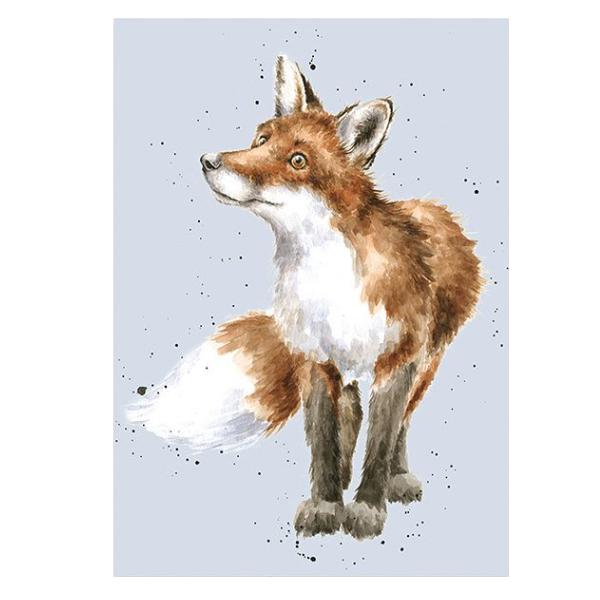 フサフサのしっぽが可愛らしい、リアルなキツネ柄。しっかりとした厚みと温かみのある紙質でグリーティングカードとしてはもちろん、お部屋に飾っても可愛いです。『Wrendale Designs（レンデールデザイン）』イギリスの人気アーティスト「ハ...