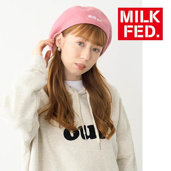 ＼＼MILKFED.で人気のアイシングロゴ刺繍デザイン！シンプルでどんなスタイルにも使えるハンチング／／ 後ろにロゴ刺繍が入ったデザインのハンチングキャップロゴ側を前にしてかぶるのが今っぽくておすすめ！シンプルながら、こなれた雰囲気を出せる...