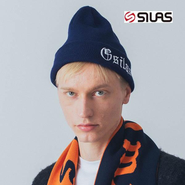 【SILAS（サイラス）＼＼幅広いコーデと相性抜群のビーニー／／男女兼用・フロントにSILASの定番OLDロゴをブラックレターにアレンジした刺繍がポイント・ブラック、グリーン、ネイビーの3色展開・プレゼントにもおすすめ【SILAS（サイラス...