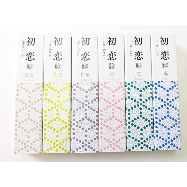 お香初心者の方にも使っていただきたい新商品です。海・竹・桜の爽やかな香りと白檀・沈香・茶花の和を感じる落ち着いた香りの全６種。オリジナルで人気の香りが長いサイズになりました。ぜひ、お試しください。