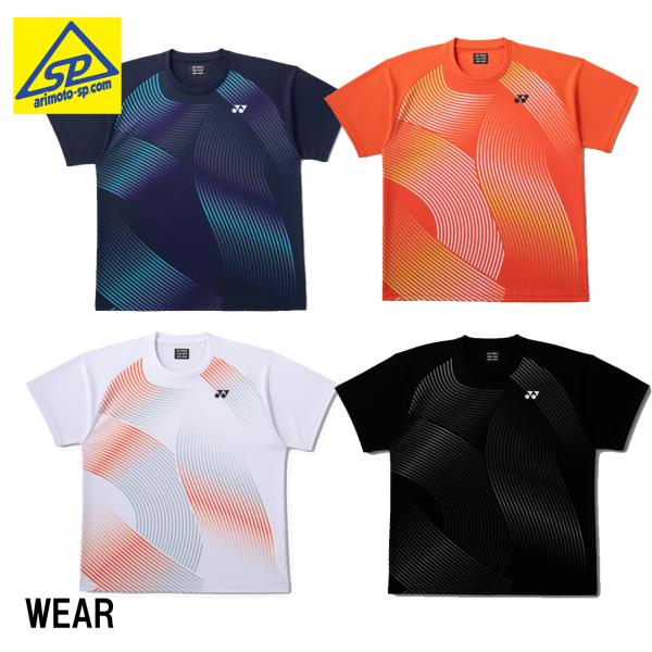 専門店会オリジナル商品名：ヨネックス　ユニプラクティスTシャツ 品　番：YOB26050カラー：ブラック、ホワイト、オレンジ、ネイビーブルーサイズ：J140~XO◆注文確定前に、カラー・サイズ等をいま一度ご確認の上、ご注文下さい。◆実店舗在...