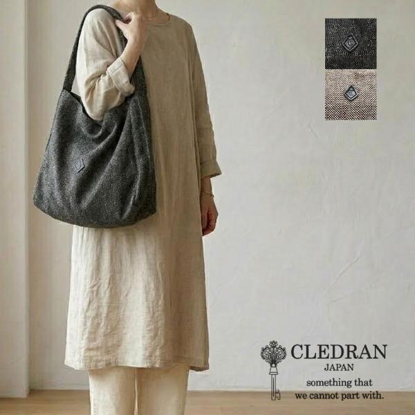メッセージカード・ラッピング無料選べるノベルティCLEDRAN クレドラン  HAND＆WORK  COTTON JUTE ONE HANDLE BAG ワンハンドルバッグ(L)  春夏  CL3910上品でナチュラルな風合いが魅力のジュー...