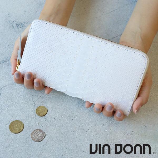 VIA DOAN ヴィアドアン ラウンドファスナー長財布 ダイアモンドパイソン 日本製 466ホワイトのパイソンレザーが清楚でフェミニンなシリーズ。ラウンドファスナーで開閉する収納力抜群の長財布。□ブランド　VIA DOAN(ヴィアドアン)...