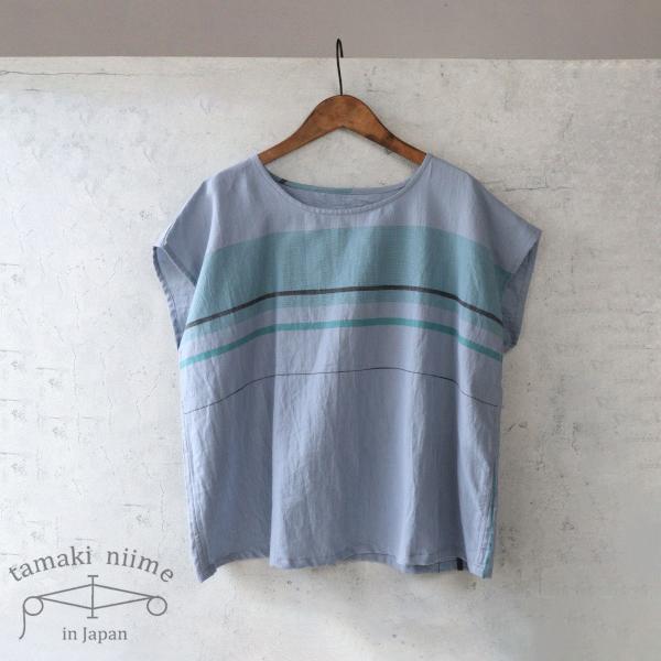 tamakiniime タマキニイメ　播州織 Tシャツ suton-T SHORT すとんと、まっすぐ。Tシャツの気持ちでつくった、シンプルなショート丈。何にでも合わせやすい、丈感と軽やかさ。いつでも気軽に着られるtamaki niimeき...
