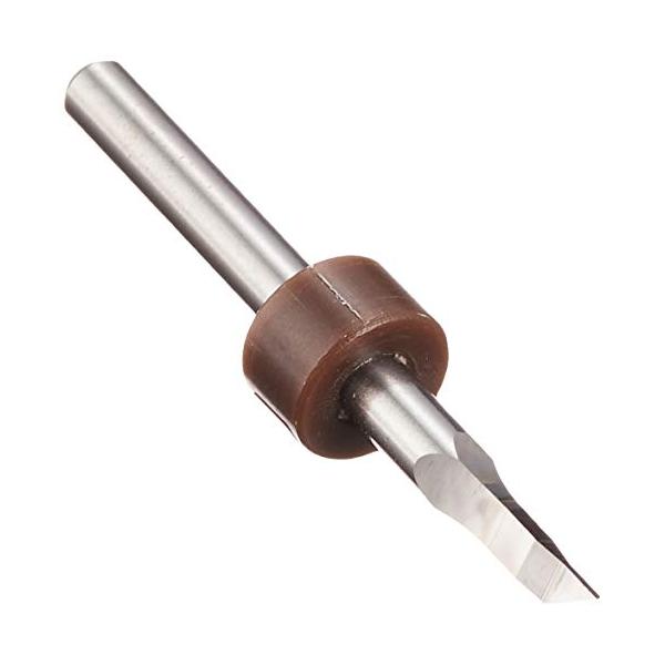 斬技ホルダーか軸径3.2mmまで装着可能なピンバイス等に装着してご使用下さい非常に硬い超硬合金 タングステンカーバイトを使用軸の太さは軸径3.2mm、刃先は平刀型サイズ: 0.4mm