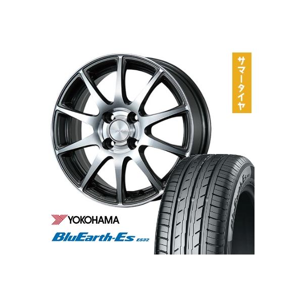 BRIDGESTONE エコフォルム CRS235.50-14 4H/100 ガンメタリックポリッシュ・ブラックポリッシュ+ブラッククリア・ブラックマシニングポリッシュブルーアースES32175/70R14適合につきましてはお問い合わせください。