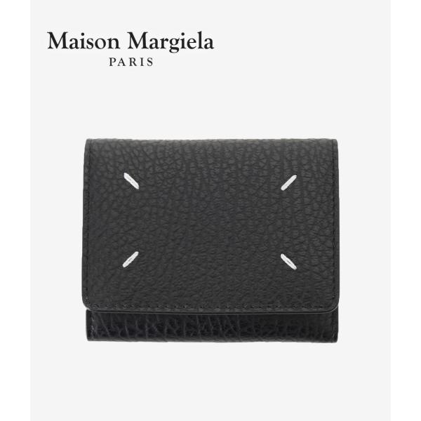 正規品 メゾン マルジェラ ジップ コンパクト トリ フォールド ウォレット 財布 三つ折り レザー 本革 革財布 ユニセックス ギフト プレゼント イタリア製