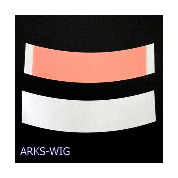 かつら用両面テープ　2.2cm×7.6cm　20枚2〜3日ほどでの交換が目安となります。赤い面と白い面がありますが、粘着力は同じです。テープを剥がしやすく、粘着カスが残らないため、非常に扱いやすいテープです。