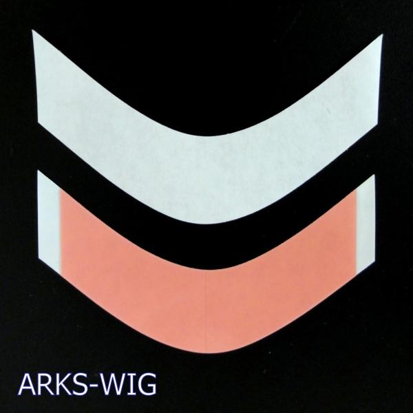 かつら用両面テープ　2.2cm×7.6cm　20枚2〜3日ほどでの交換が目安となります。赤い面と白い面がありますが、粘着力は同じです。テープを剥がしやすく、粘着カスが残らないため、非常に扱いやすいテープです。