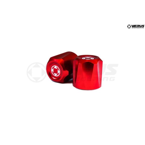 VERUS ENGINEERING - A/C Line Cap Kit - 2022+ Toyota GR86/Subaru BRZ/VB WRX● エンジンルームのドレスアップ: 純正のプラスチック製A/Cラインキャップを、鮮やかなアル...