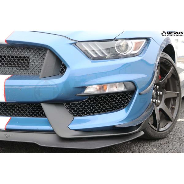 VERUS ENGINEERING：Dual-Element Dive Plane (Canard) Kit - Ford Mustang Shelby GT350/GT350R● フロントダウンフォース向上: フロントスプリッターを大きく...